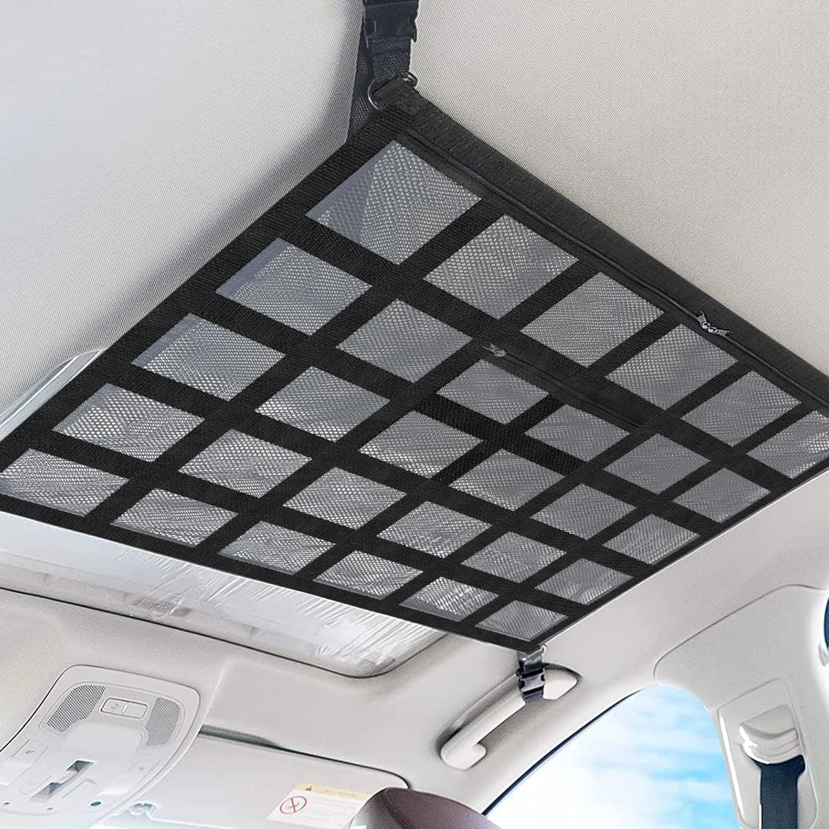 Amazon.com: Car Ceiling Cargo Net Pocket, Strengthen Load-Bearing and ...