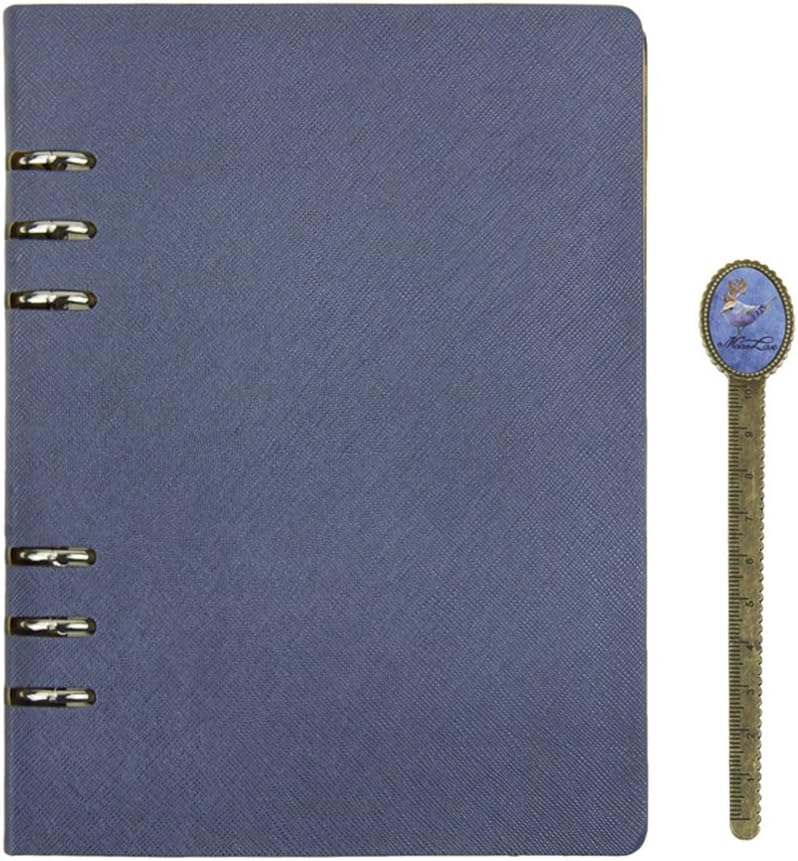 Amazon.com : Prime Leather Notepad Office Business Loose-Leaf Notebook ...