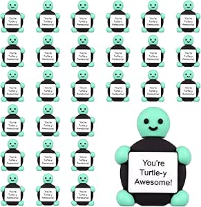 Amazon.com: Gejoy 25 Pcs Mini Rubber Turtle Toys Positive Gifts Mini ...