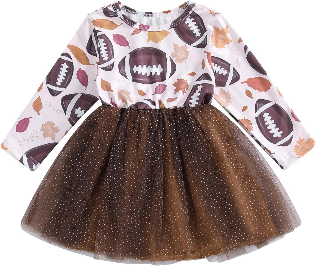 Amazon.com: BULINGNA Kid Toddler Baby Girl Football Dress Rugby Long ...
