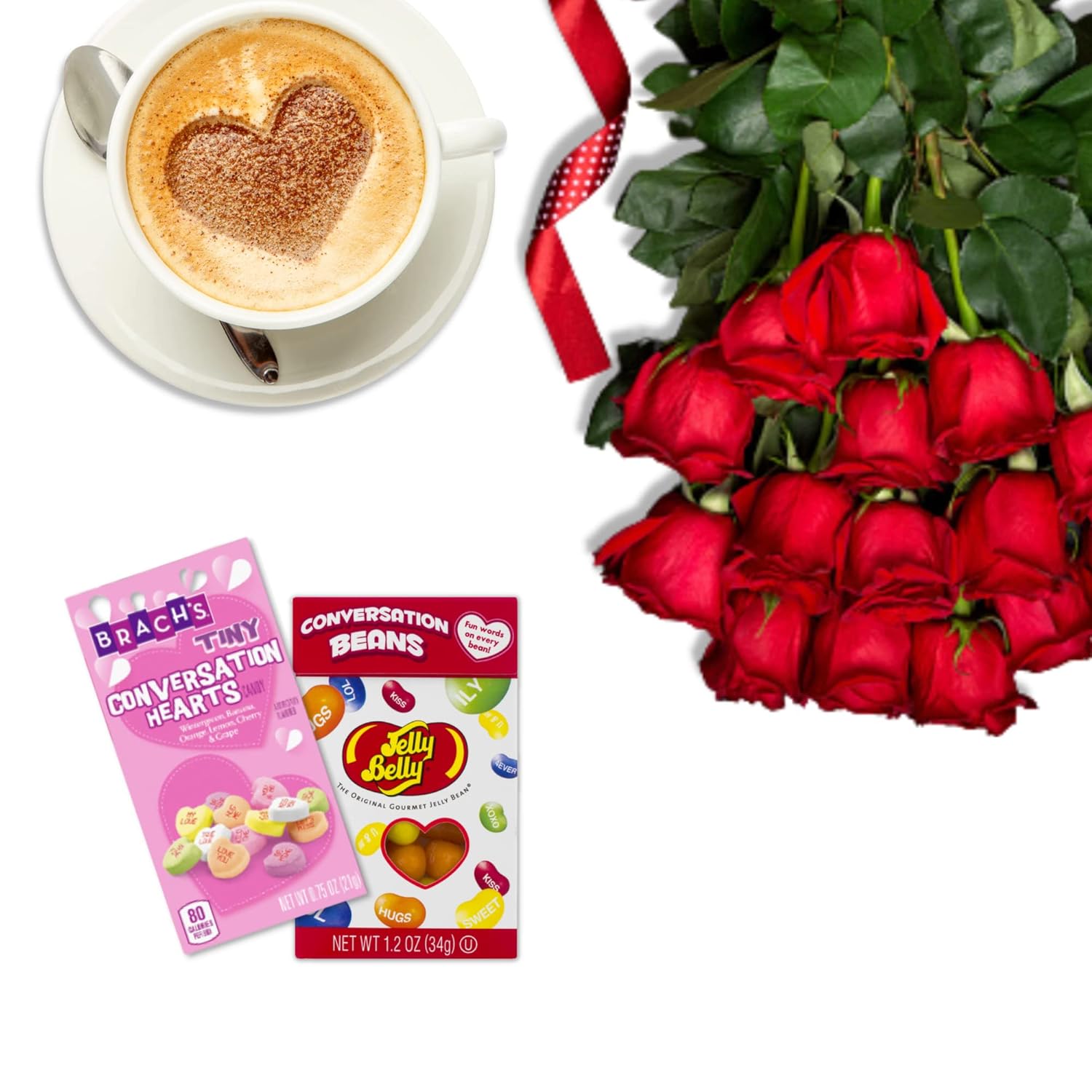 Brachs Tiny Candy Conversation Hearts and Jelly Bean – Juego de caja ...