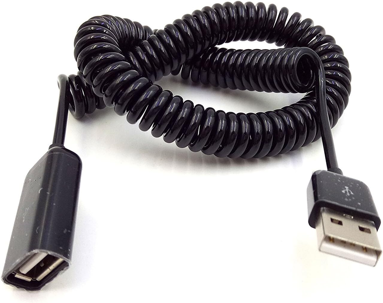 Coiled Spring USB Cable - Qaoquda 10FT/3M Spiral Coiled USB 2.0 Male to ...