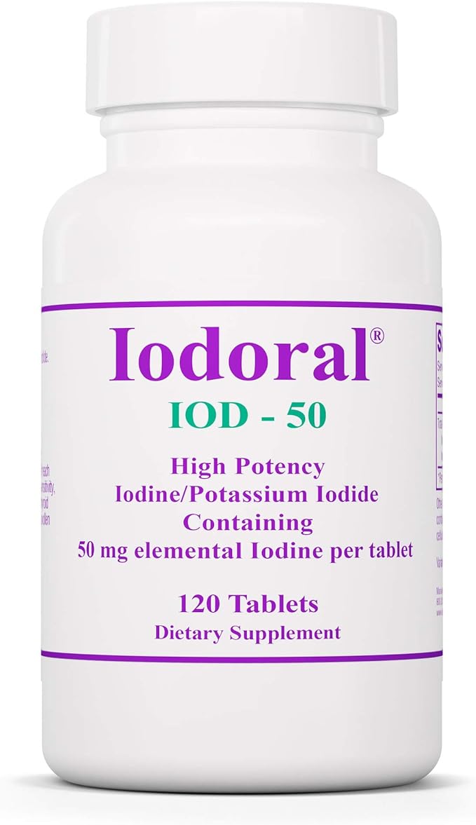Optimox Iodoral High Potency Nutritional Supplement (50mg,120 Tablets ...