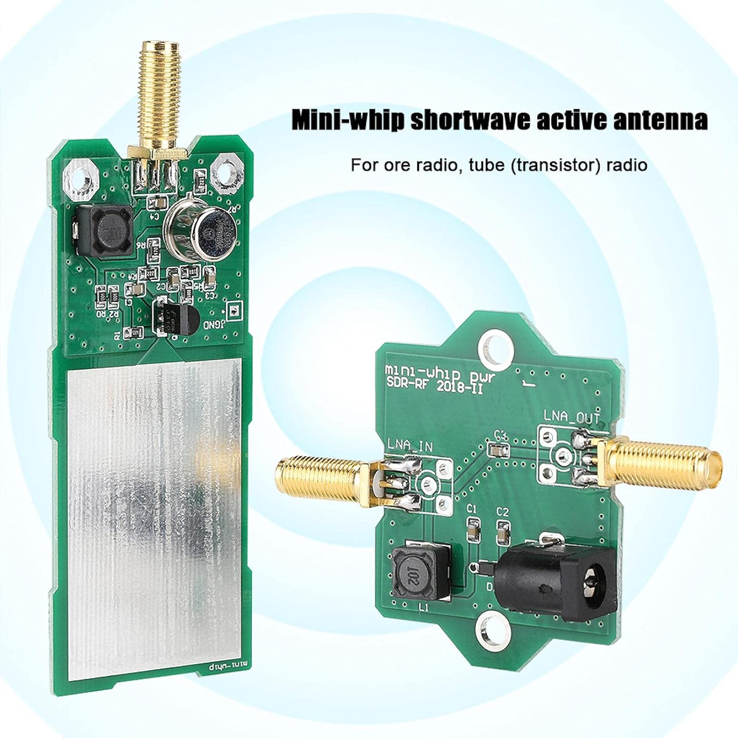 Buy Micro Radio Board,Metal+PC Micro Radio MF/HF/VHF/SDR Green Antenna ...