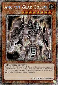 Amazon.com: Ancient Gear Golem (Platinum Secret Rare) - RA03-EN151 ...