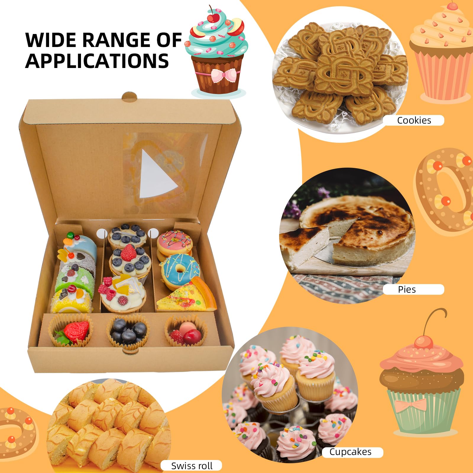 Snapklik.com : Ganfaner 12 Pack Treat Boxes Triangular Transparent ...