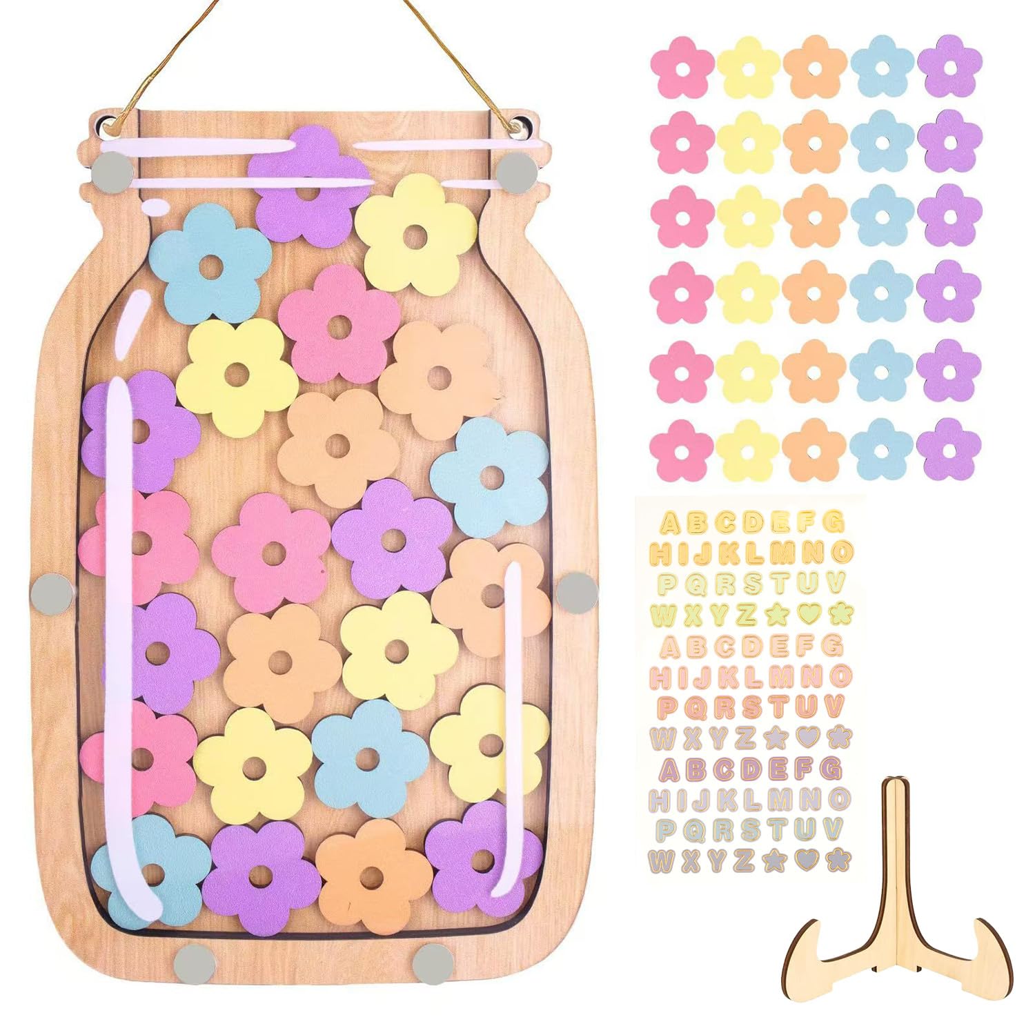Reward Jar with Token, Reward Charts for Children Behaviour with Letter ...