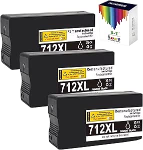 Amazon.com: Remanufactured 712 Ink Cartridge Replacement for 712XL ...