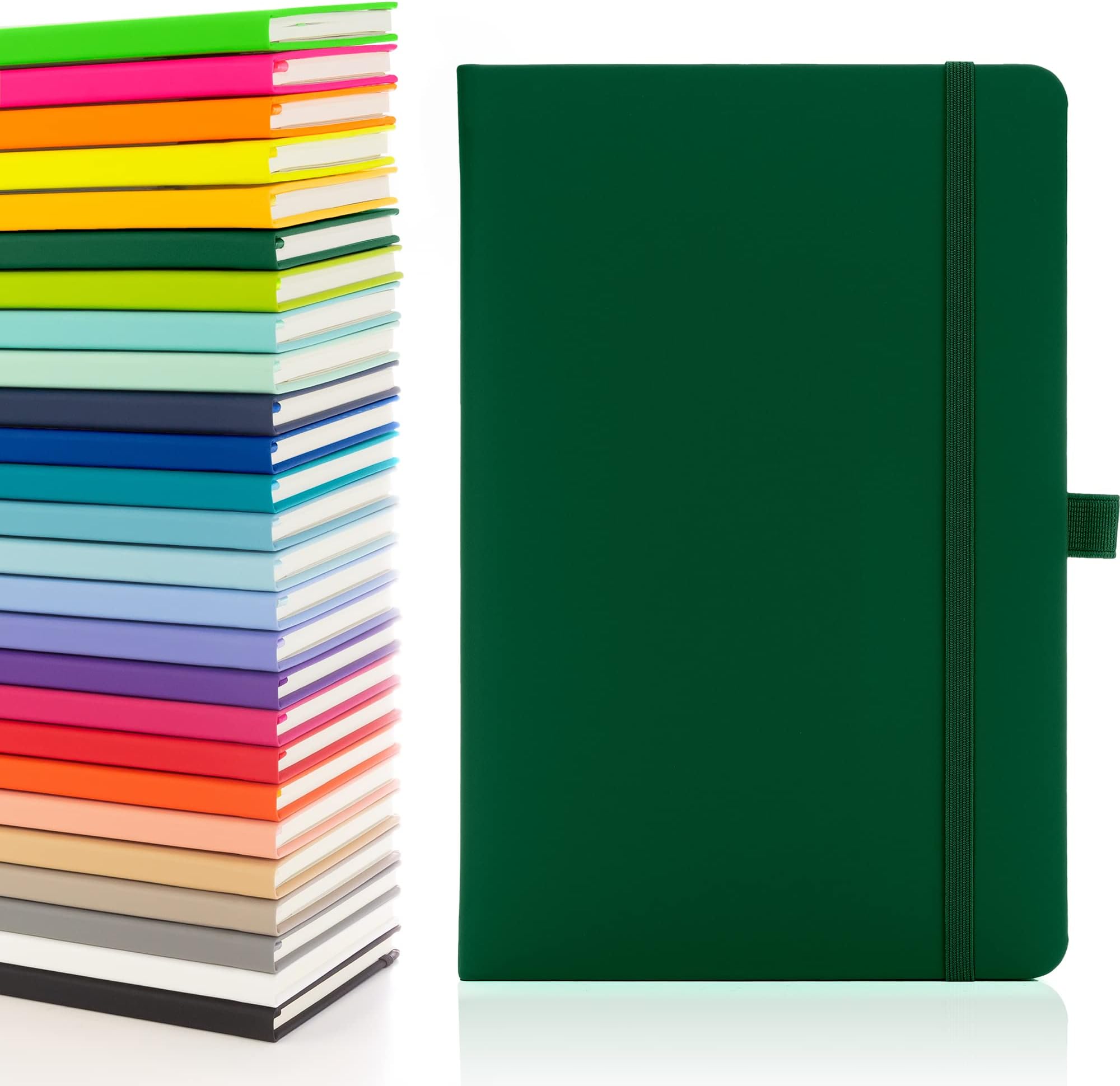 Lined Notebook - Thick Classic A5 Notebook with Pen Loop, Lined Thick ...