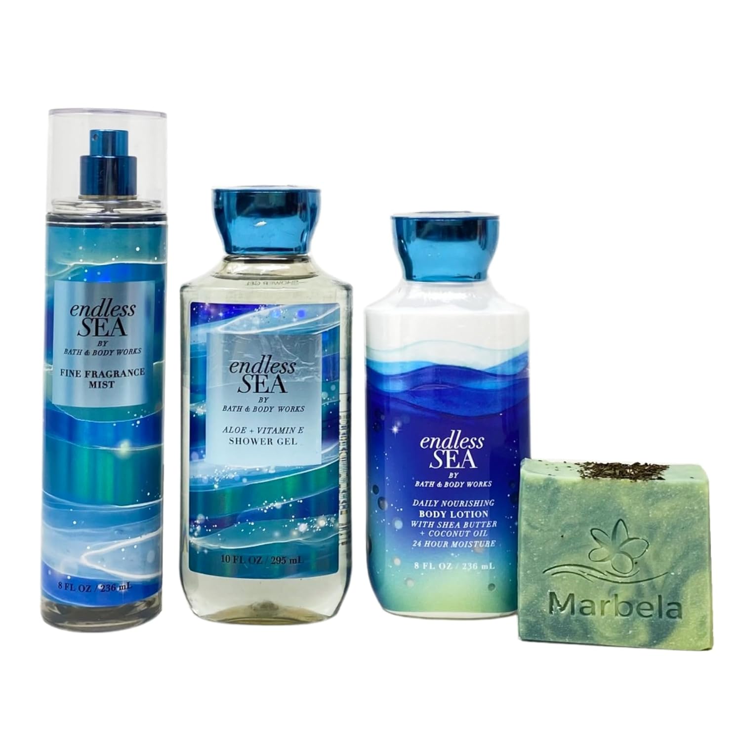 Amazon.com : Bath & Body Works Endless Sea Everyday Trio Set ...