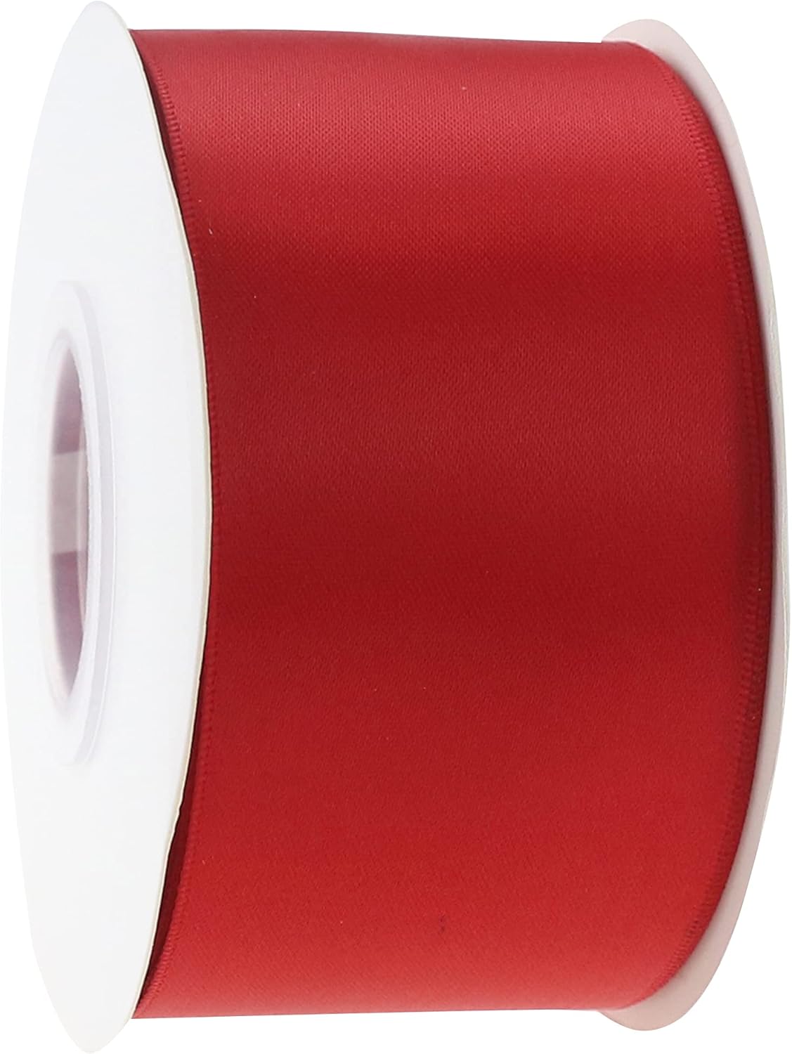 Amazon.com: DINDOSAL Red Ribbon 2 Inch Double Face Satin Ribbon Thick ...