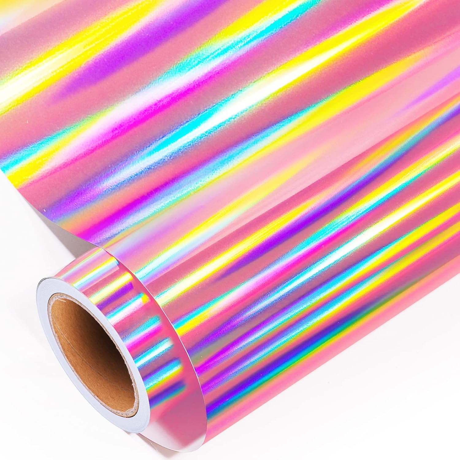 Amazon.com: GIRAFVYINL Holographic Pink Permanent Vinyl Permanent - 12 ...