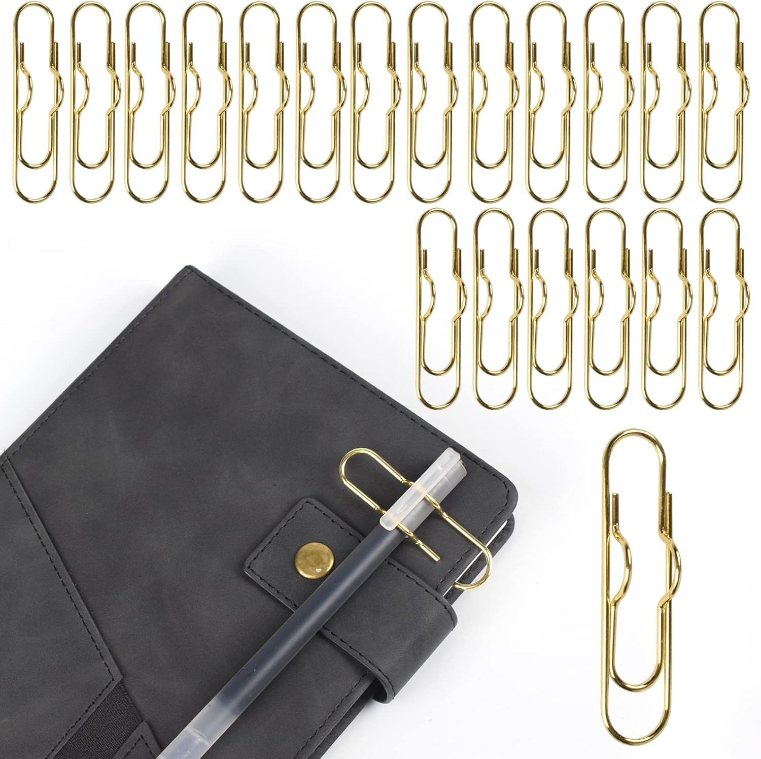 Amazon.com : MORILILI 20PCS Metal Pen Clips, Pen Clips, Multifunction ...