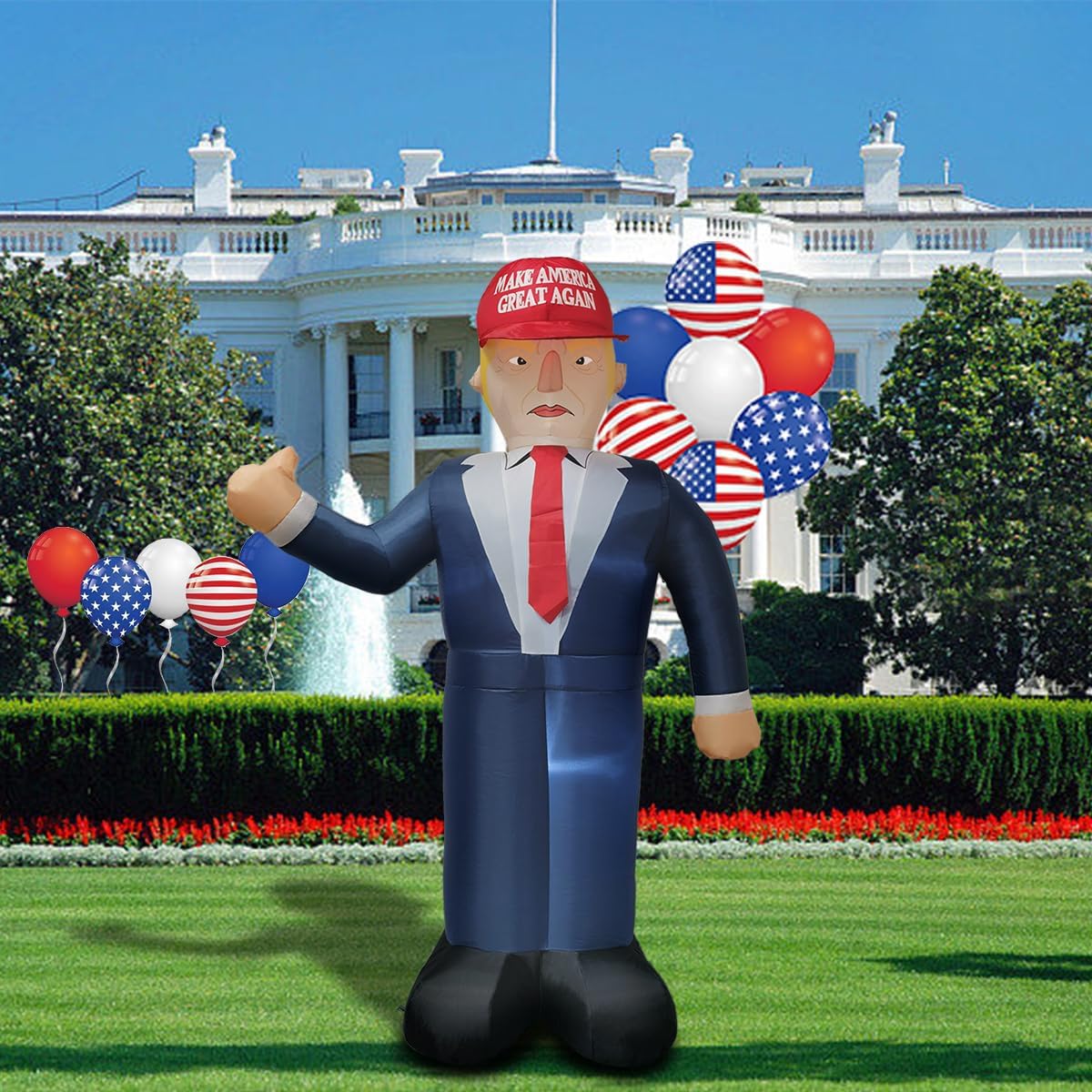Amazon.com: INFLERDA Mr. President Inflatable Trump Outdoor Decorations ...