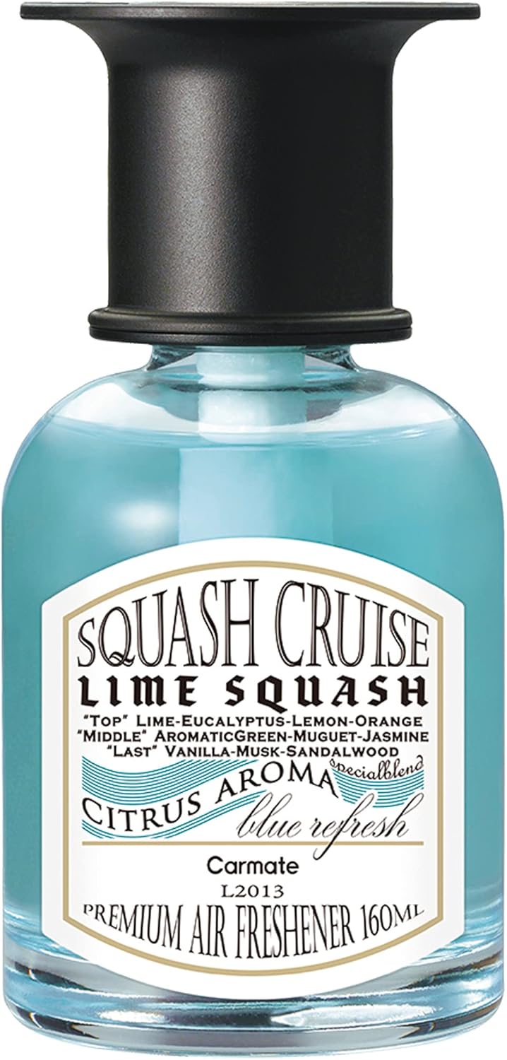 Amazon | カーメイト(CARMATE) 車用 消臭芳香剤 スカッシュクルーズ リキッド 置き型 液体 ドリンクホルダー設置可能 ライムスカッシュ 大容量 160ml L2013 | 車 ...