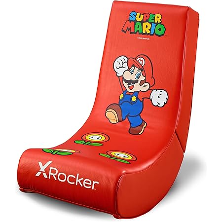 Amazon.com : X Rocker Super Mario Video Gaming Pedestal Chair, Official ...