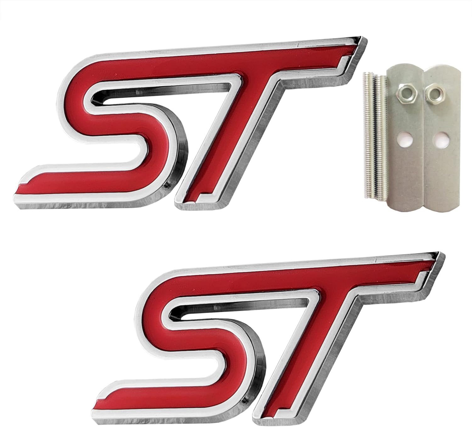 Amazon.com: OnlyYou.X Red One Grille ST Emblem Plus One ST Badge ST ...