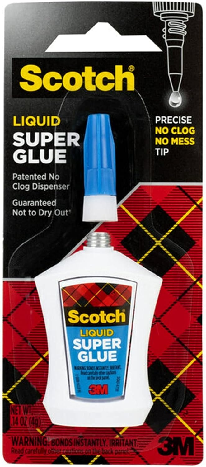 Amazon.co.jp: 3M SCOTCH SUPER GLUE LIQUID CLEAR AD124 : 文房具・オフィス用品