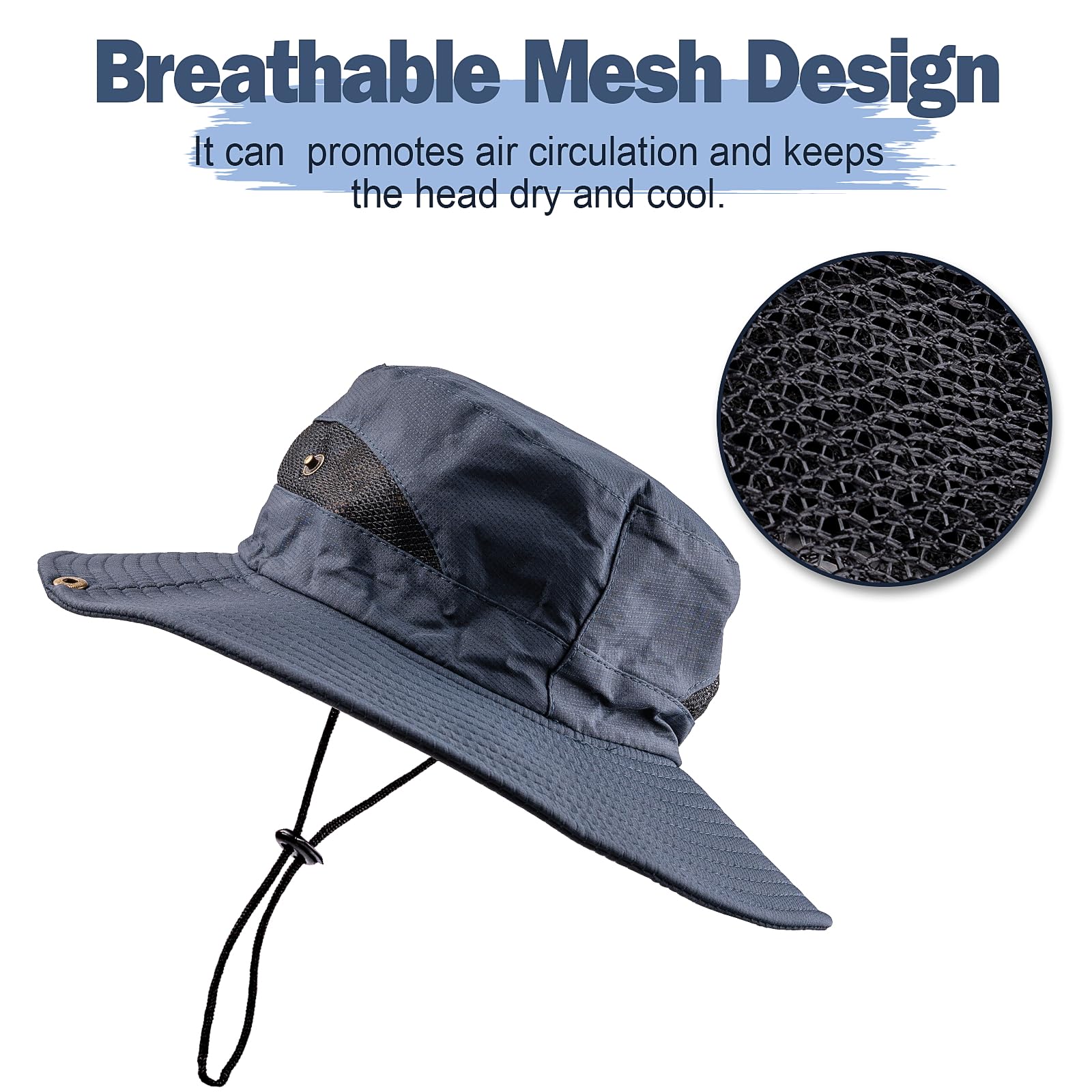Snapklik.com : ReeMoo Sun Hats For Men Fishing Hat Wide Brim Safari Hat