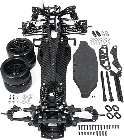 Amazon.com: JGGZONE Metal Alloy & Carbon Fiber Sakura D5 Frame Chassis ...