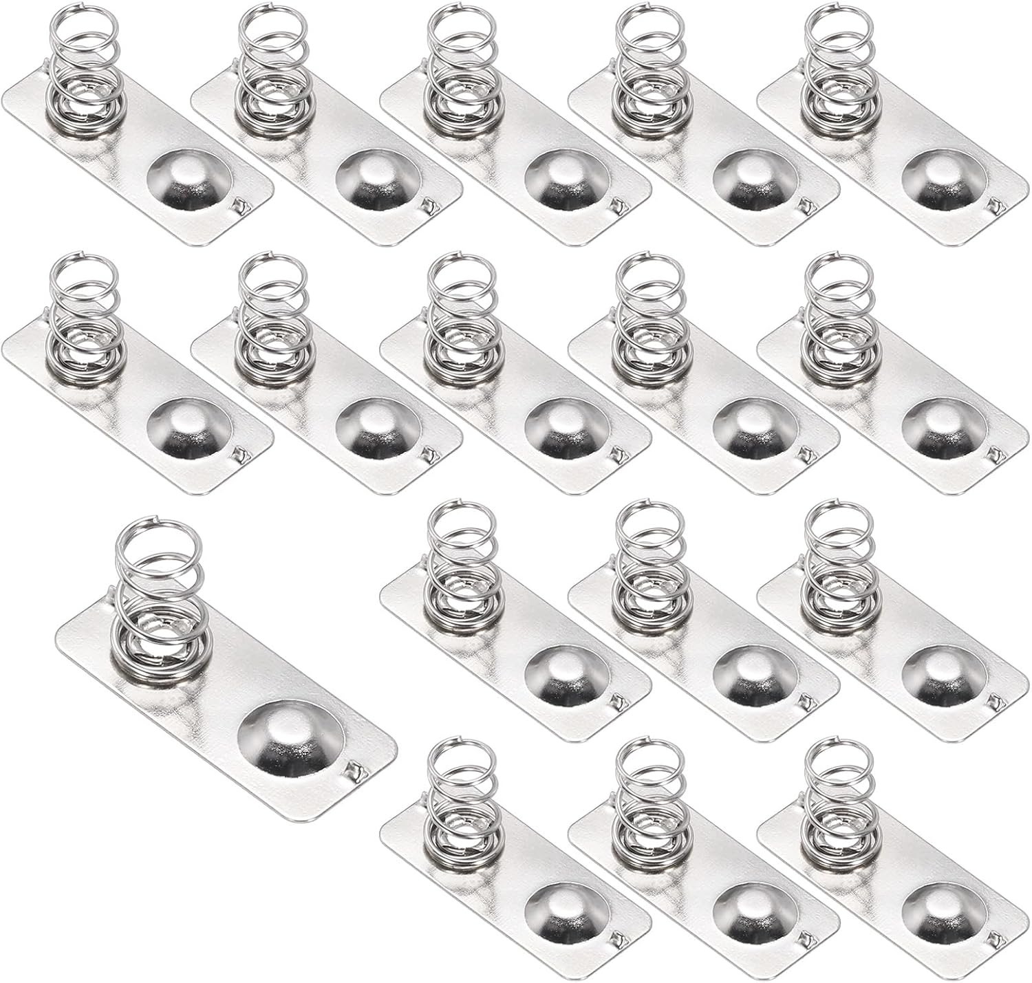 Amazon.com: MECCANIXITY 15 Pcs Battery Spring Metal Contact Plate 21mm ...