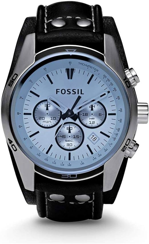 Fossil Watch for Men Coachman, Quartz Chronograph Movement, 45 mm ...