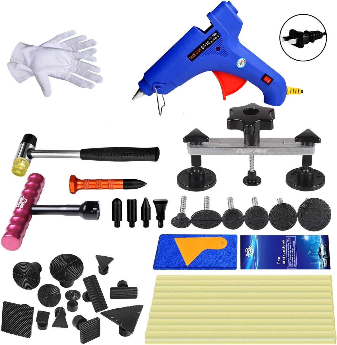 Amazon.com: Super PDR 31pcs Car Auto Dent Puller Removal Repair Tool ...