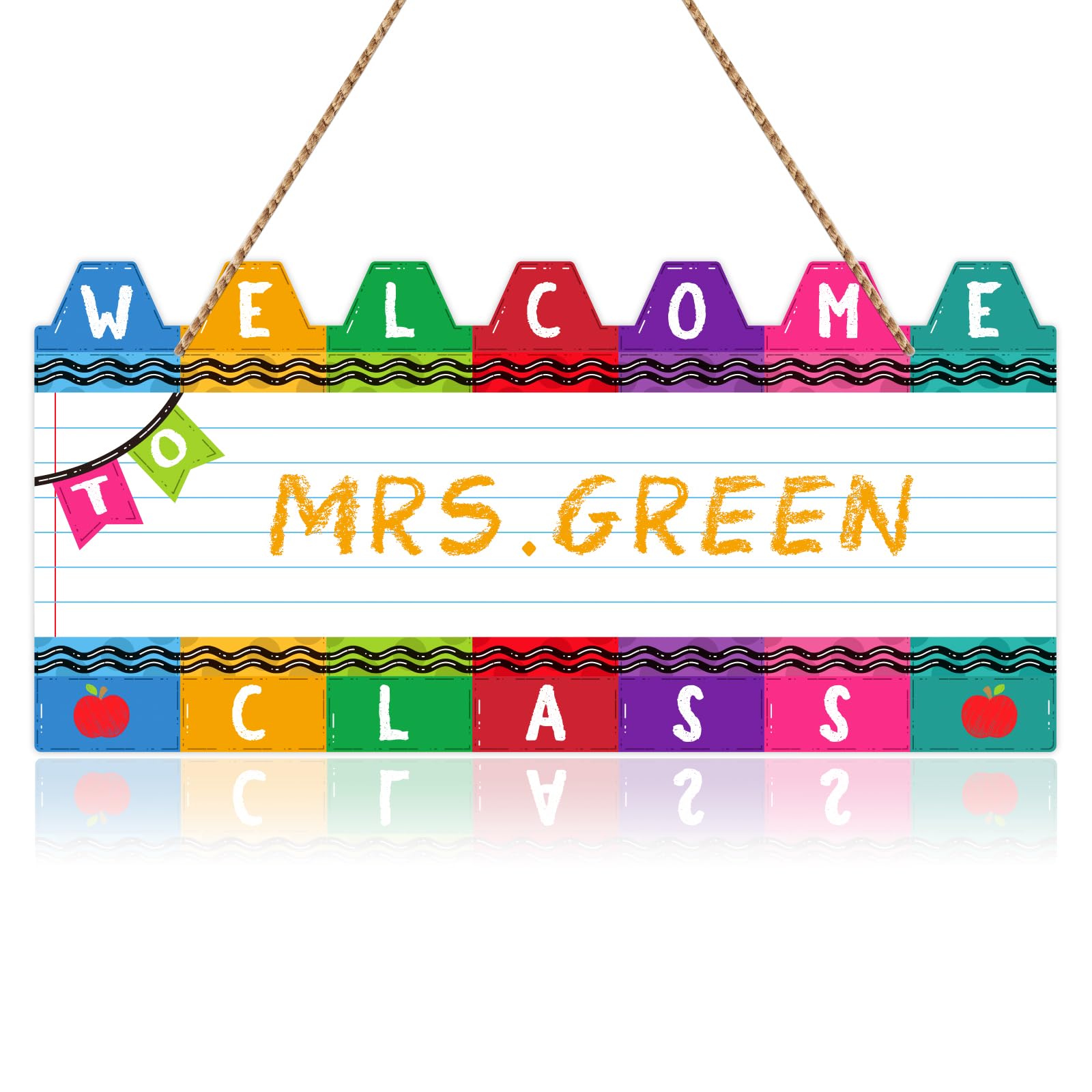 Snapklik.com : Welcome Sign For Classroom Door Decorations Teacher Name ...