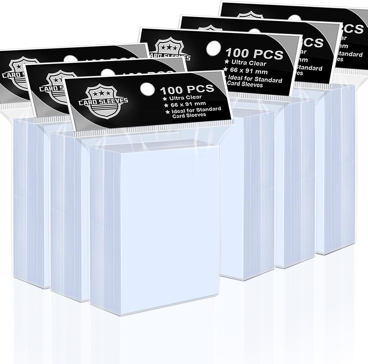 Amazon.com: VKshop 600Pcs Soft Clear Card Protectors Sleeves, Standard ...