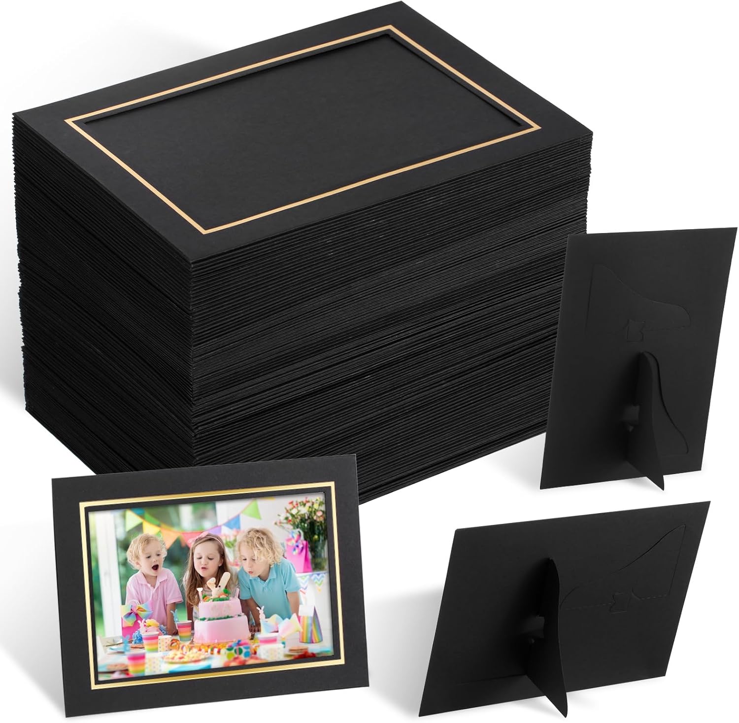 Tenceur 100 Pcs Paper Picture Frames Bulk with Easel 4 x 6 Inch ...