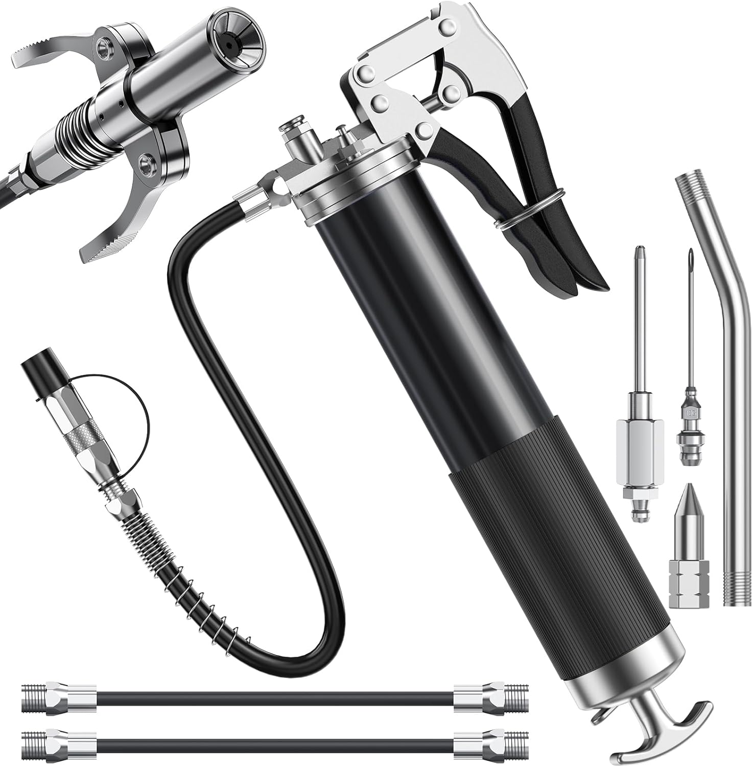 Amazon.com: Fantictas Grease Gun Kit, 8000 PSI Heavy Duty Grease Gun ...