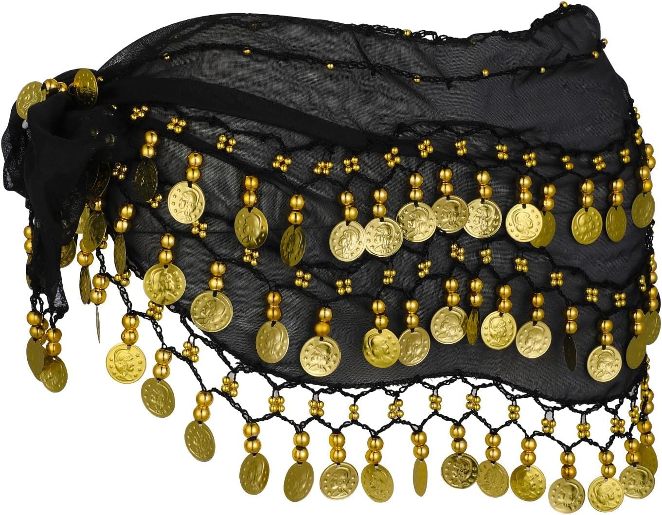 Amazon.com: Belly Dance Hip Scarf Belly Dance Skirt Wrap with Bling ...