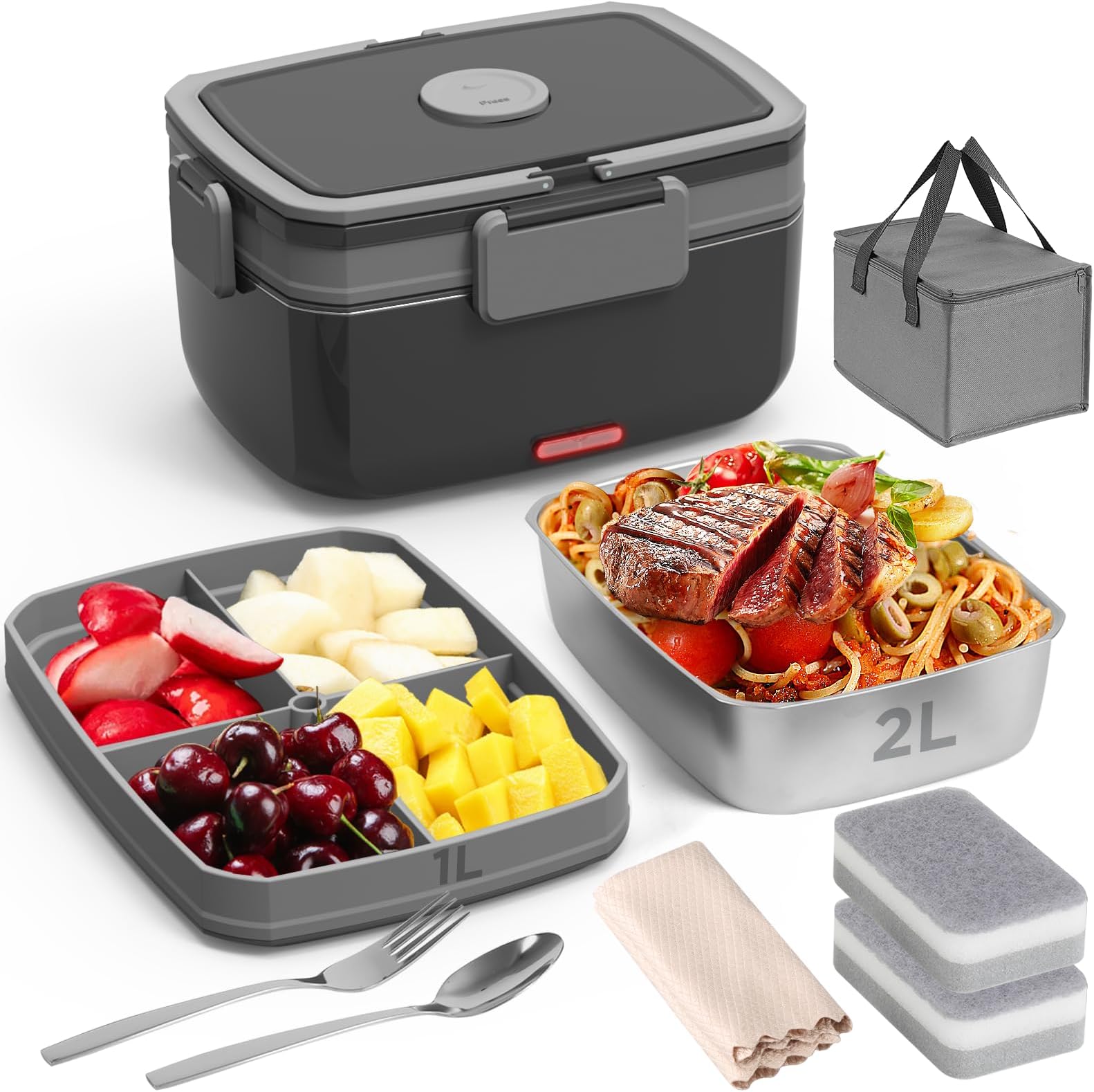 Amazon.com: Mr.Dakai New Concept Set-Adult Electric Heated Bento Lunch ...