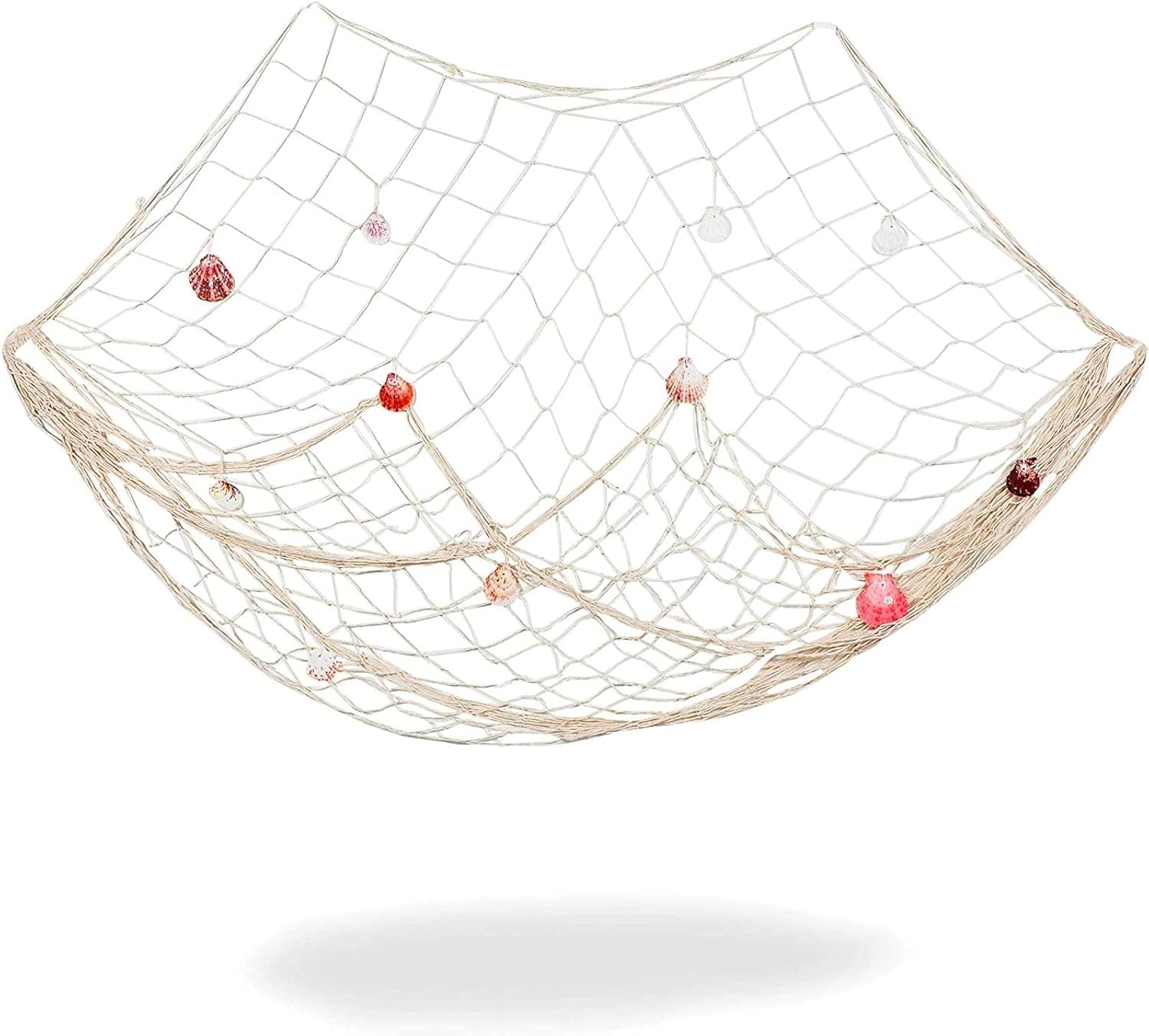 Amazon.com: Fishing Net with Sea Shells for DIY Nautical Wall Decor (79 ...