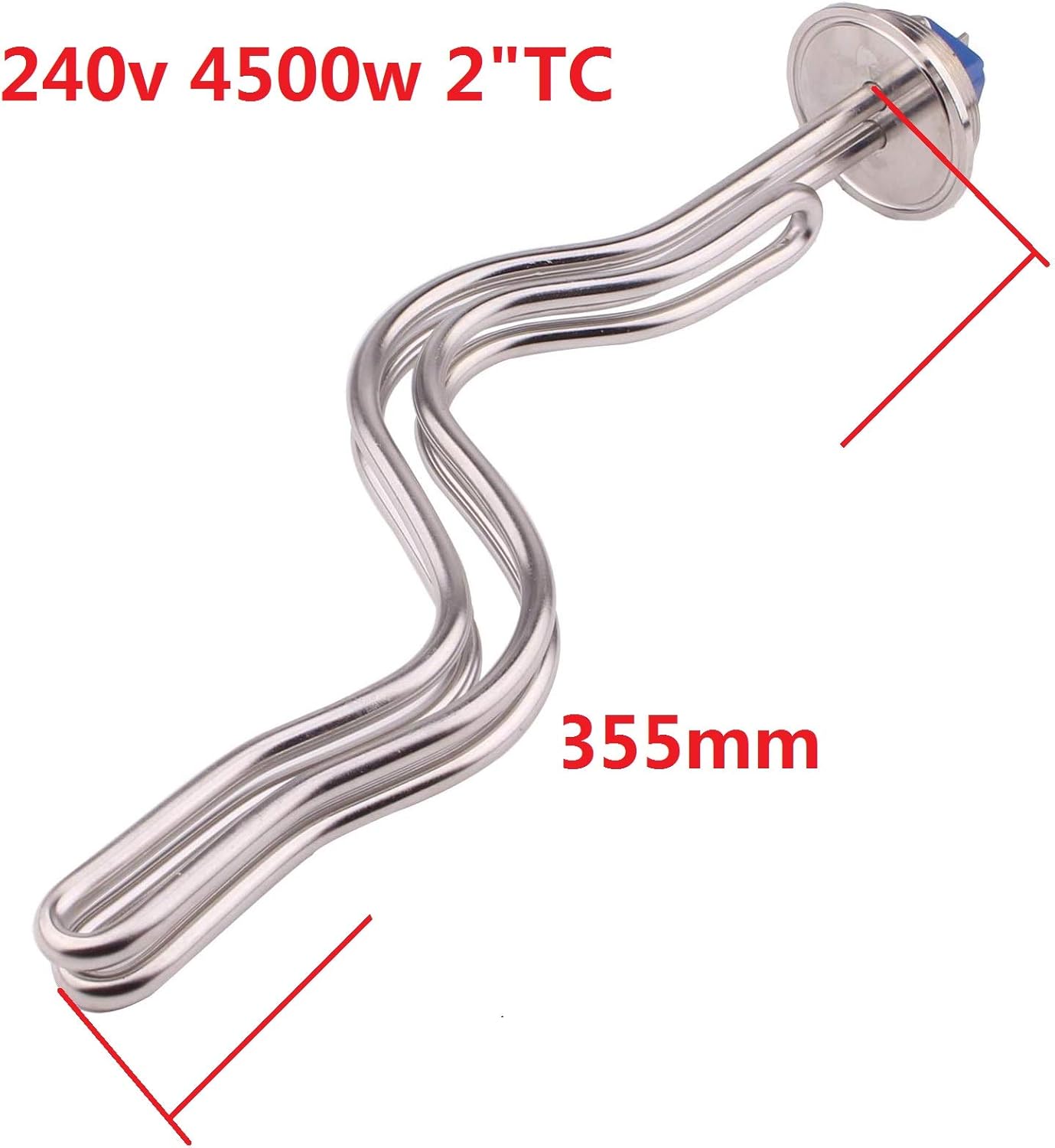 DERNORD Calentador de agua eléctrico 240V 4500W del elemento calefactor ...