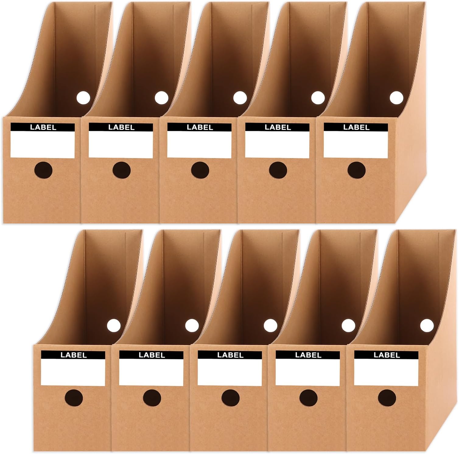ASelected 10Pcs Magazine File Holder 26X27X9Cmcardboard Magazines ...
