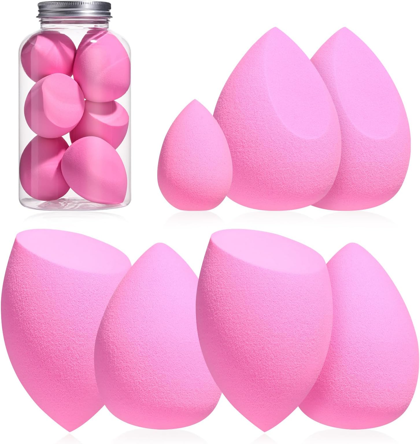 Amazon.com : Makeup Sponge Set BS-MALL Blender Sponges 7 Pcs for Liquid ...