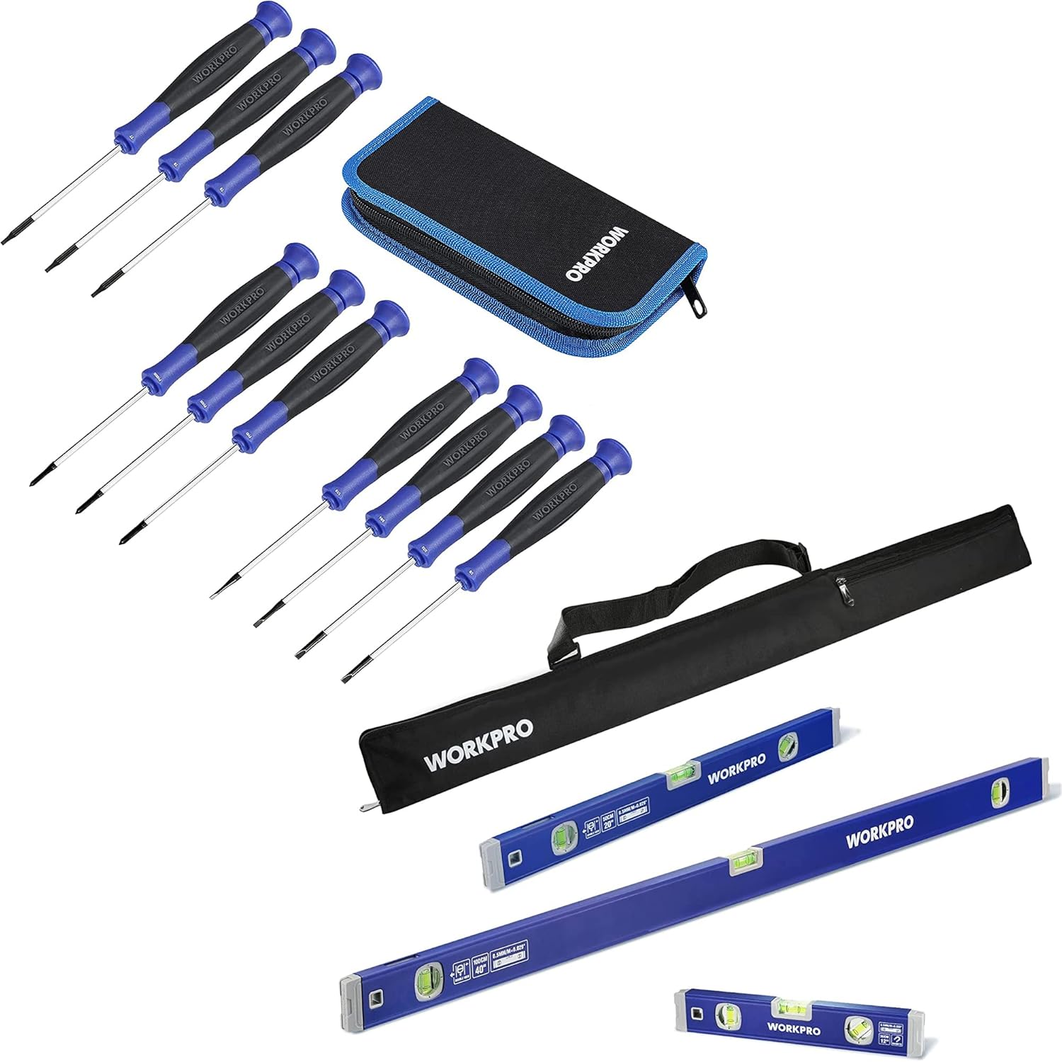 Amazon.com: WORKPRO 10-Piece Precision Screwdriver Set and 3-Piece ...