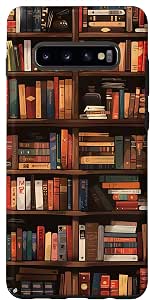 Amazon.com: Galaxy S10+ Bookshelf Library Librarian Book Lover Reading ...