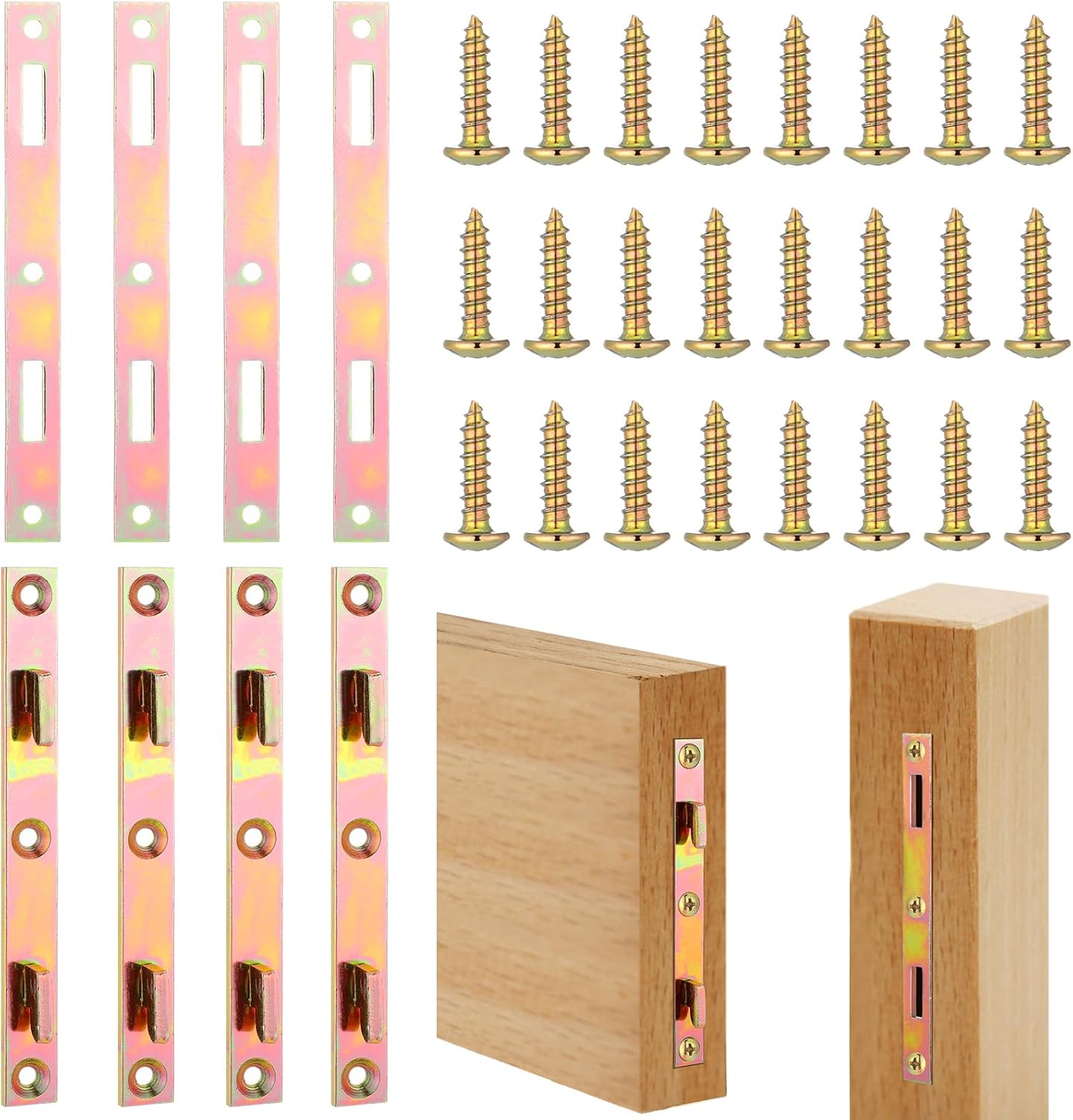 Amazon.com: MorningRo 4 Pair 6" Bed Rail Fasteners Bed Rail Brackets ...