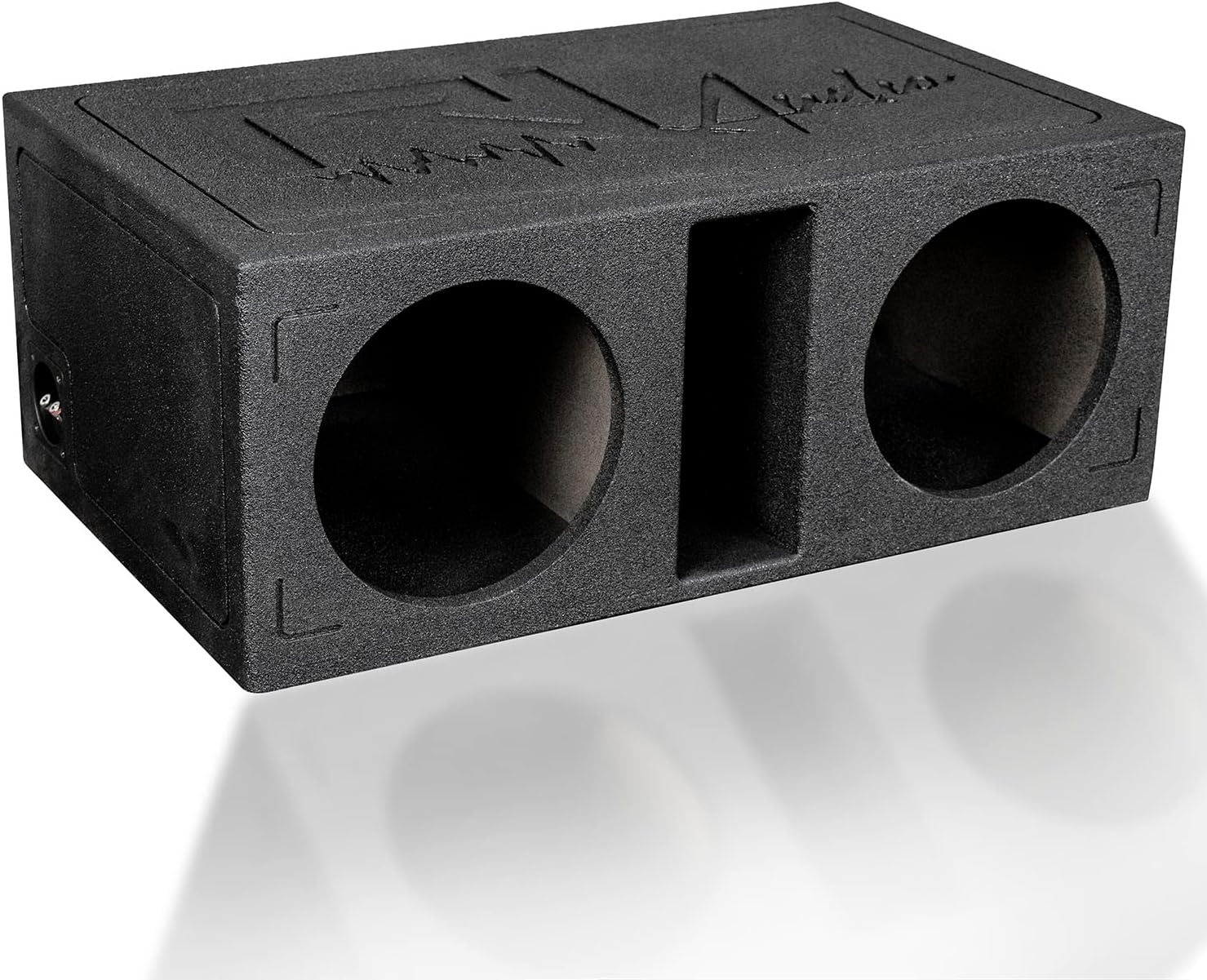 Amazon.com: Dual 10" Ported Subwoofer Box Bed Liner Coated 3/4" MDF ...