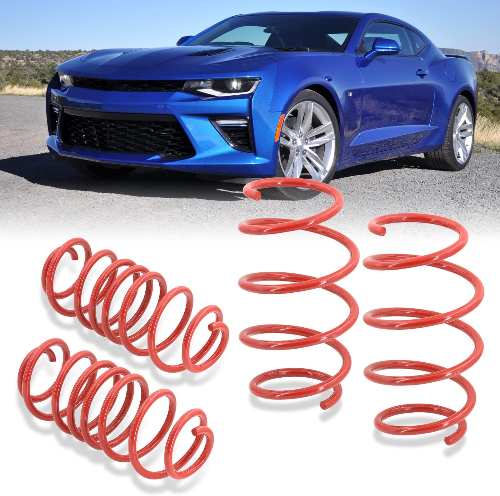 Amazon.com: BMR Suspension SP077R Camaro Lowering Spring Kit 1.25in ...