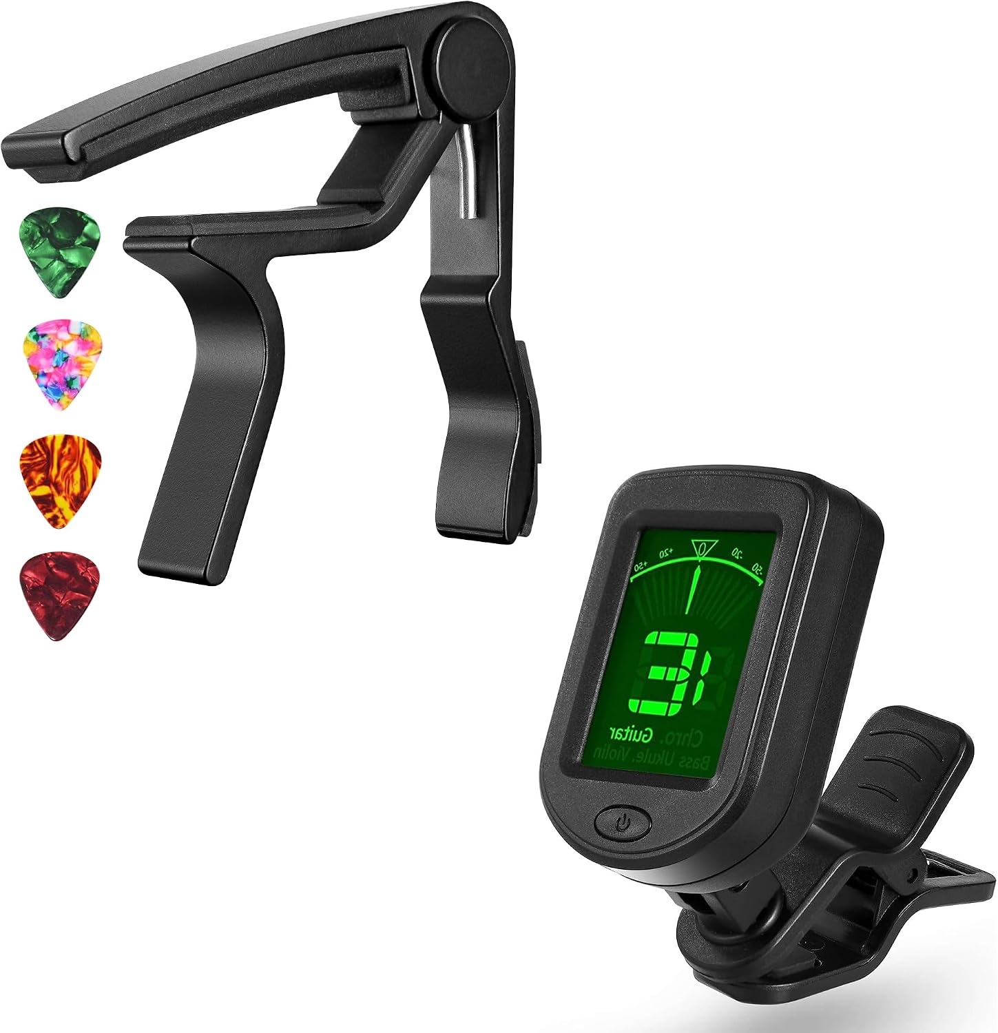 Amazon.com: Guitar Capo for Acoustic Electric Guitar and Ukulele ...