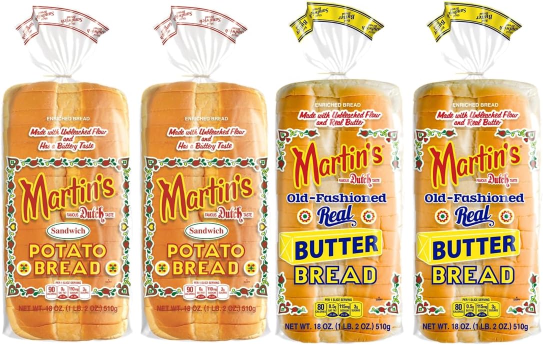 Amazon.com: Martin's Famous Pastry Potato Bread Variety Pack- 18 oz ...