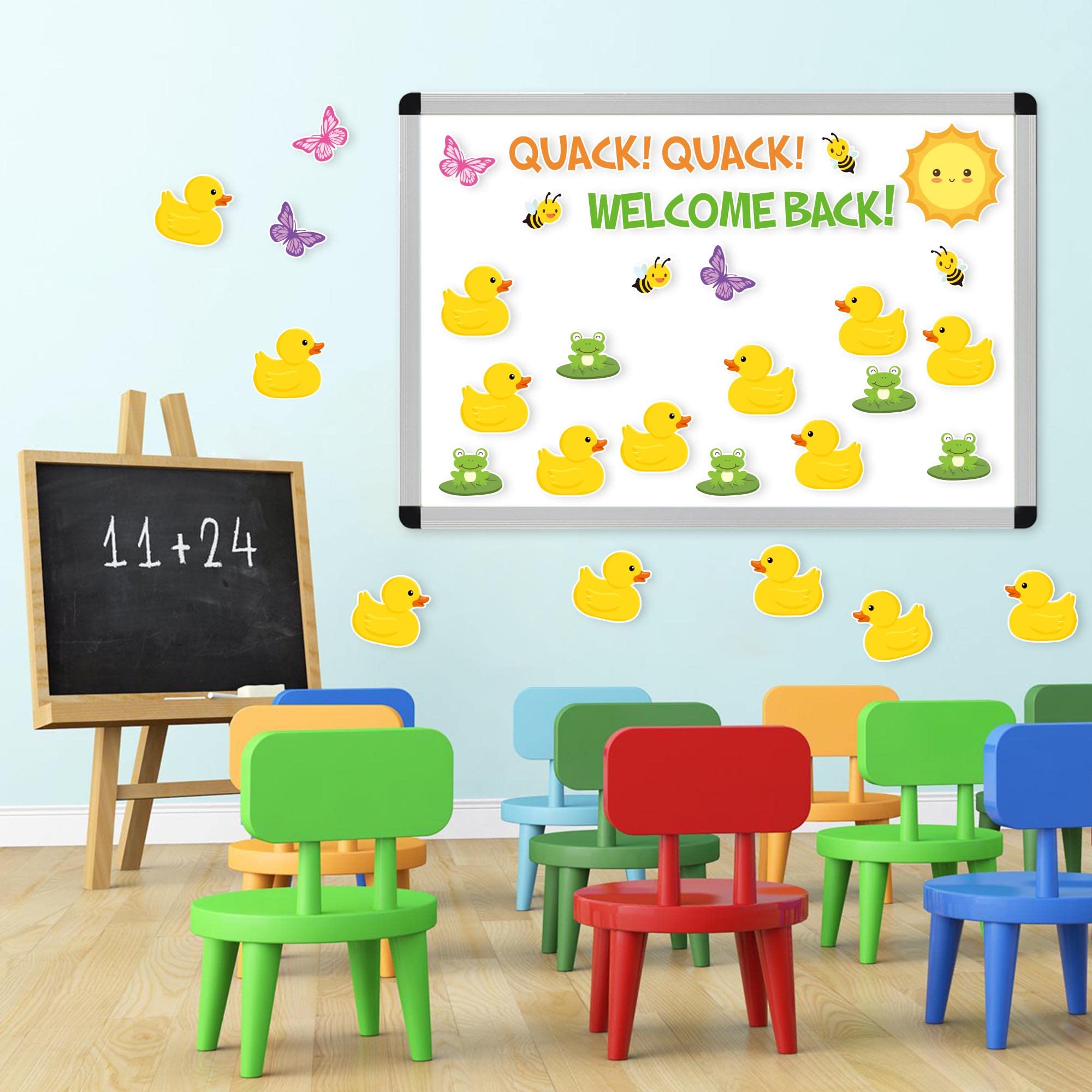 Snapklik.com : 59Pcs Duck Bulletin Board Cutouts Quack Welcome Back To ...