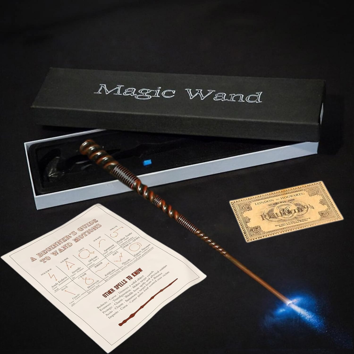 Buy MilesMagic Harry Potter Wand With Magic Spell And Platform Ticket ...