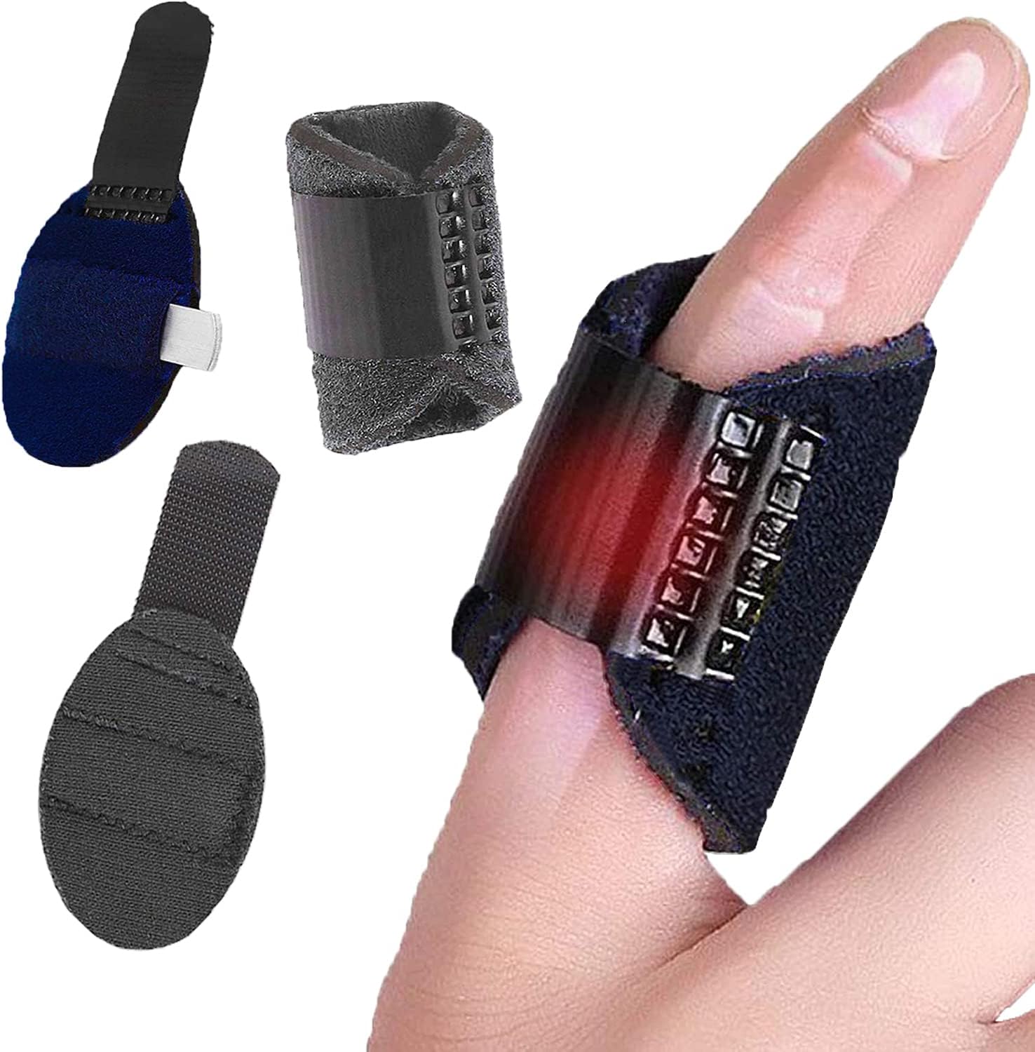 Amazon.com: Footsihome 3 Pack Trigger Small Finger Splints, Stabilizer ...