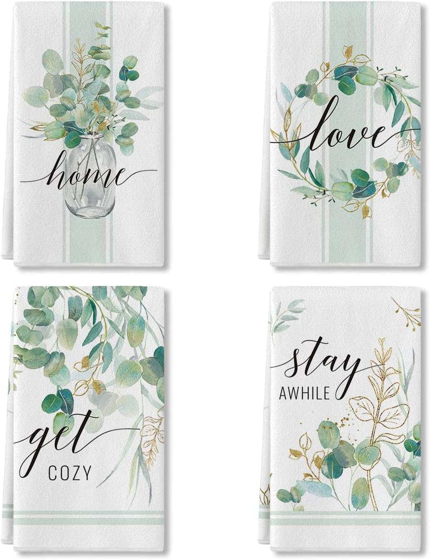 Amazon.com: Home Sweet Home Kitchen Terry Towel and Tea Towel 2-pc Set ...