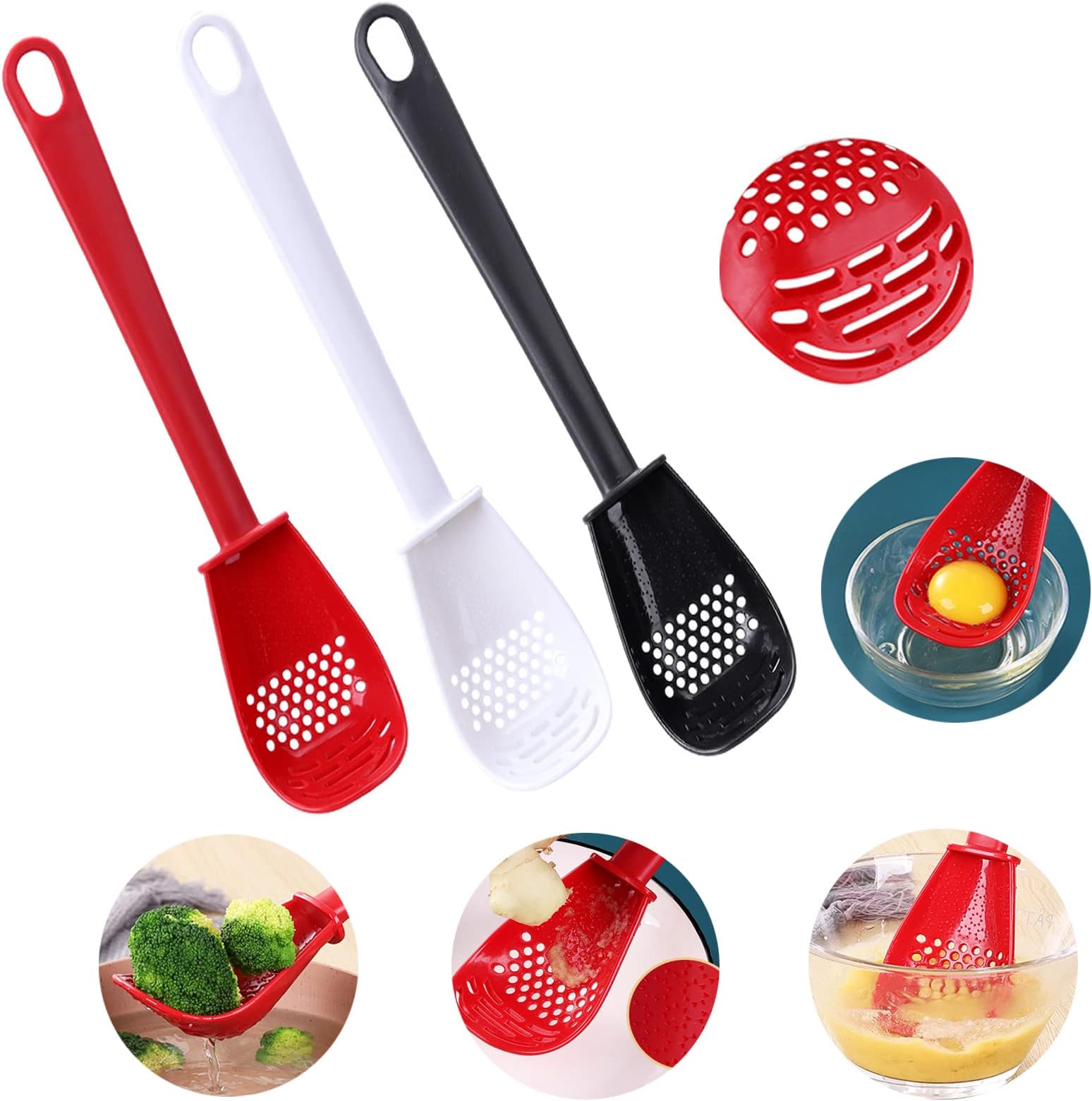 Amazon.com: 6PCS Kitchen Multifunctional Cooking Spoon Soup Skimmer ...