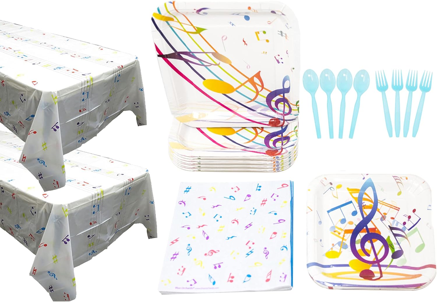 Amazon.com: Music Party Deluxe Party Packs (102 Pieces for 16 Guests ...